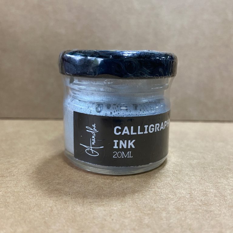 Jain Calligraphy Ink 20ml Silver - Anandha Stationery Stores