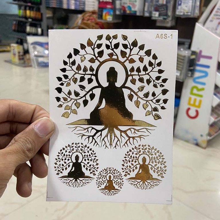 Resin Sticker Gold A6 S-1 - Anandha Stationery Stores