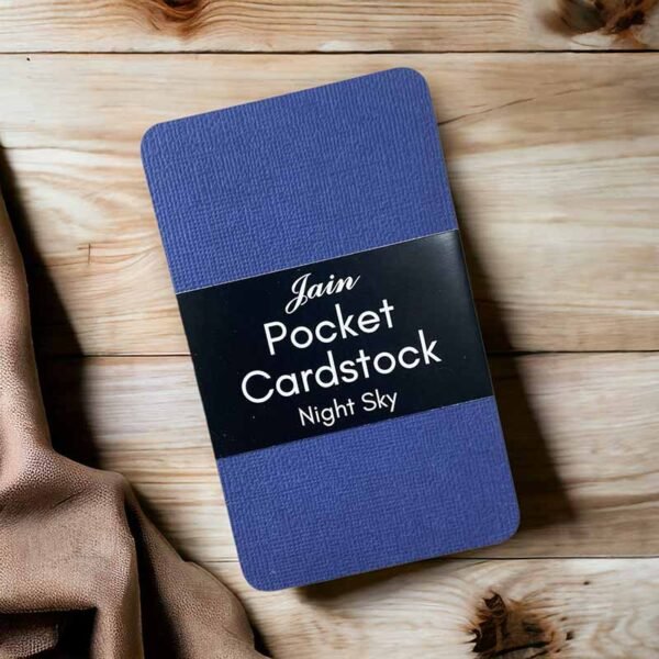 Jain Pocket Cardstock Weave Texture Night Sky 200gsm 48 Sheets pack